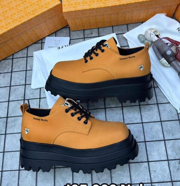 Naked Wolfe Platform Shoes Orange | Bold Streetwear Statement – jsfootis