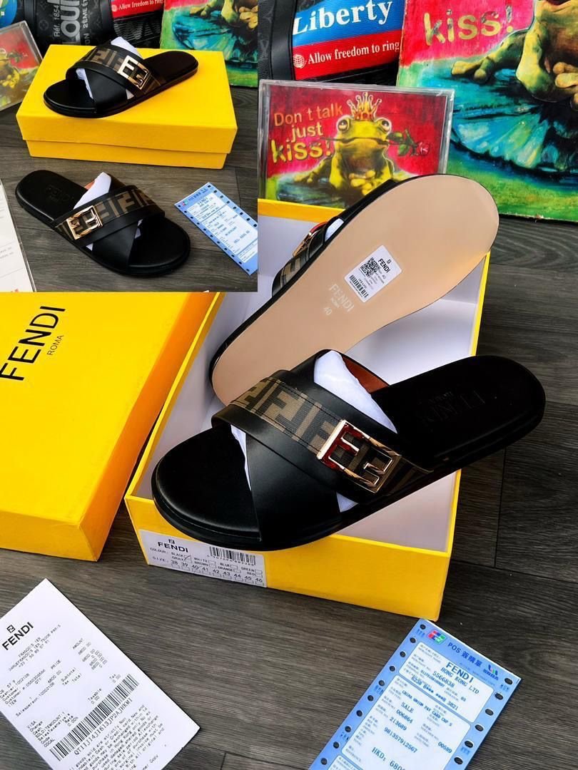 Fendi Slides – Contemporary Italian Luxury – jsfootis